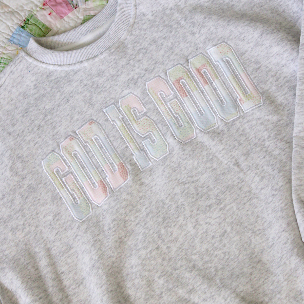 God Is Good Embroidered Crewneck – Posie May's Boutique